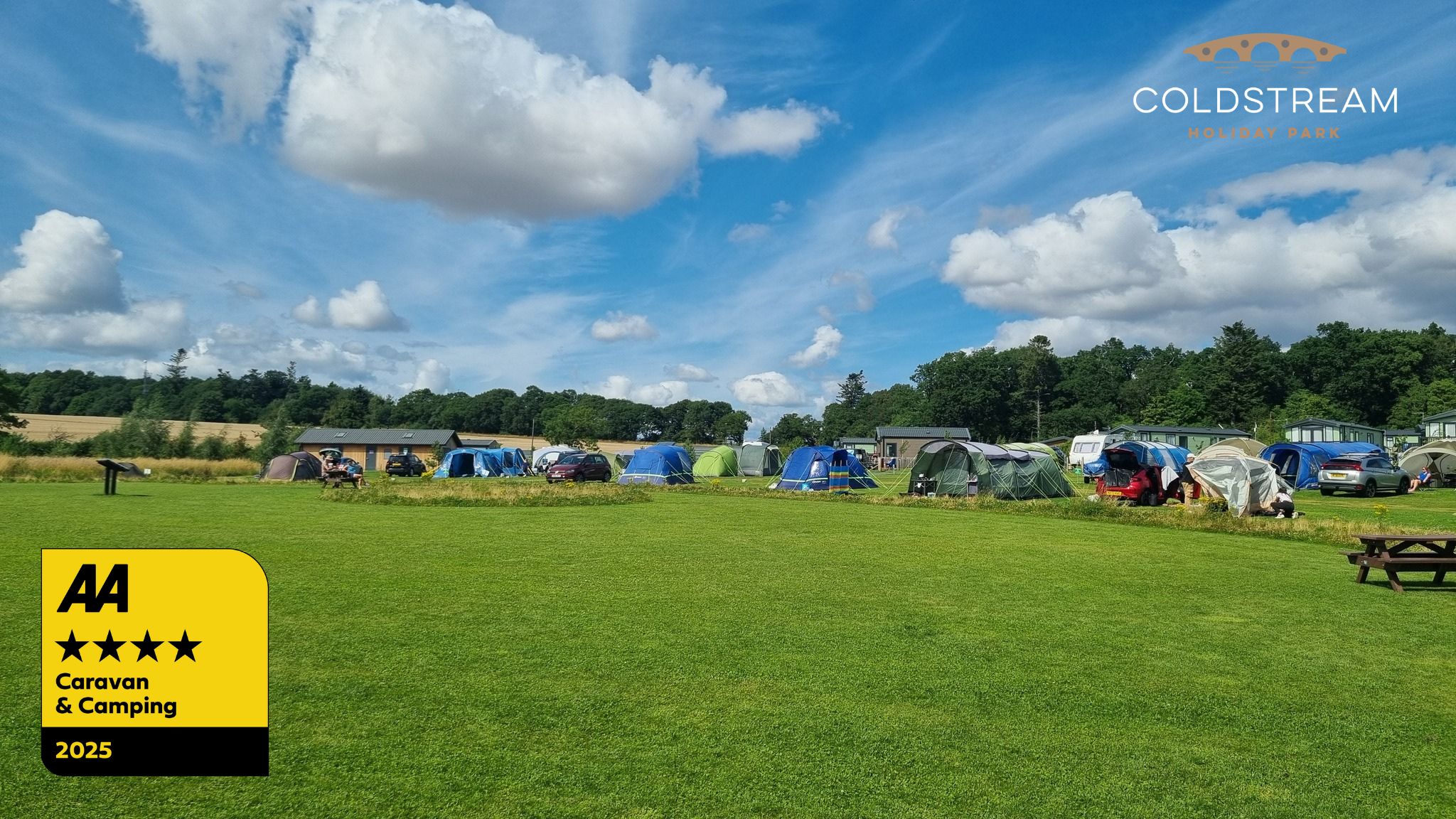 ⭐️⭐️⭐️⭐️ AA Touring & Camping Award - Coldstream Holiday Park